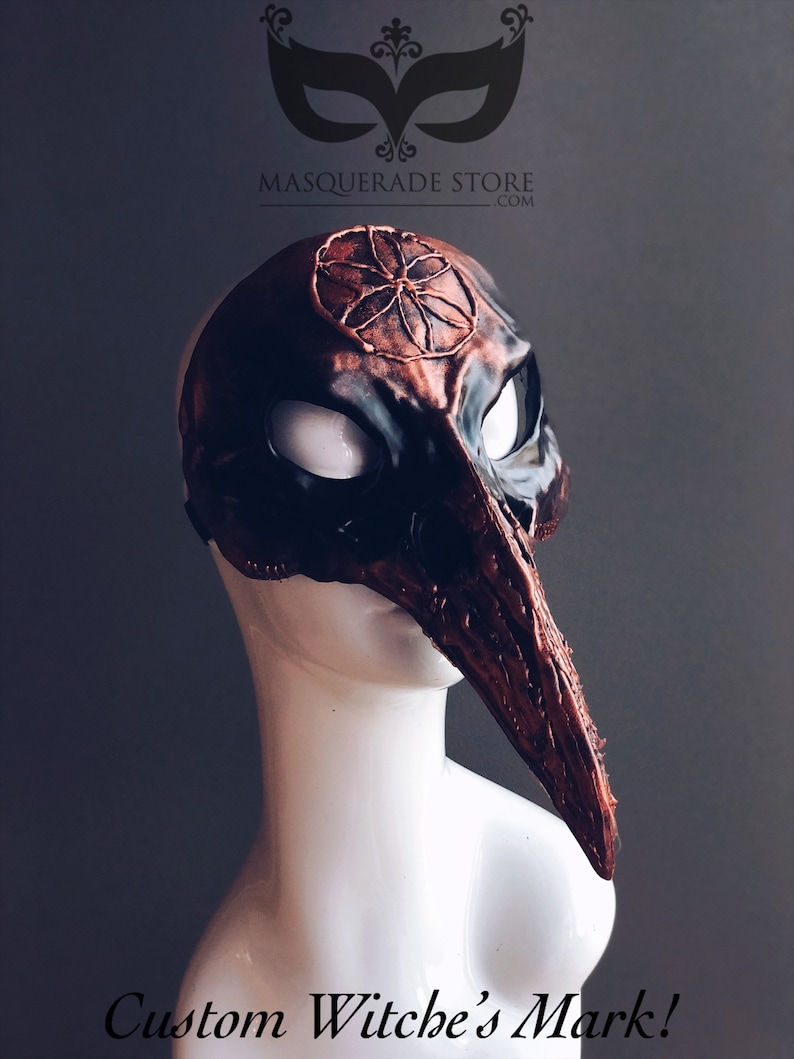 Crow Skull Witches Marks Daisy Wheel Pagan Witch Skull Mask - Etsy