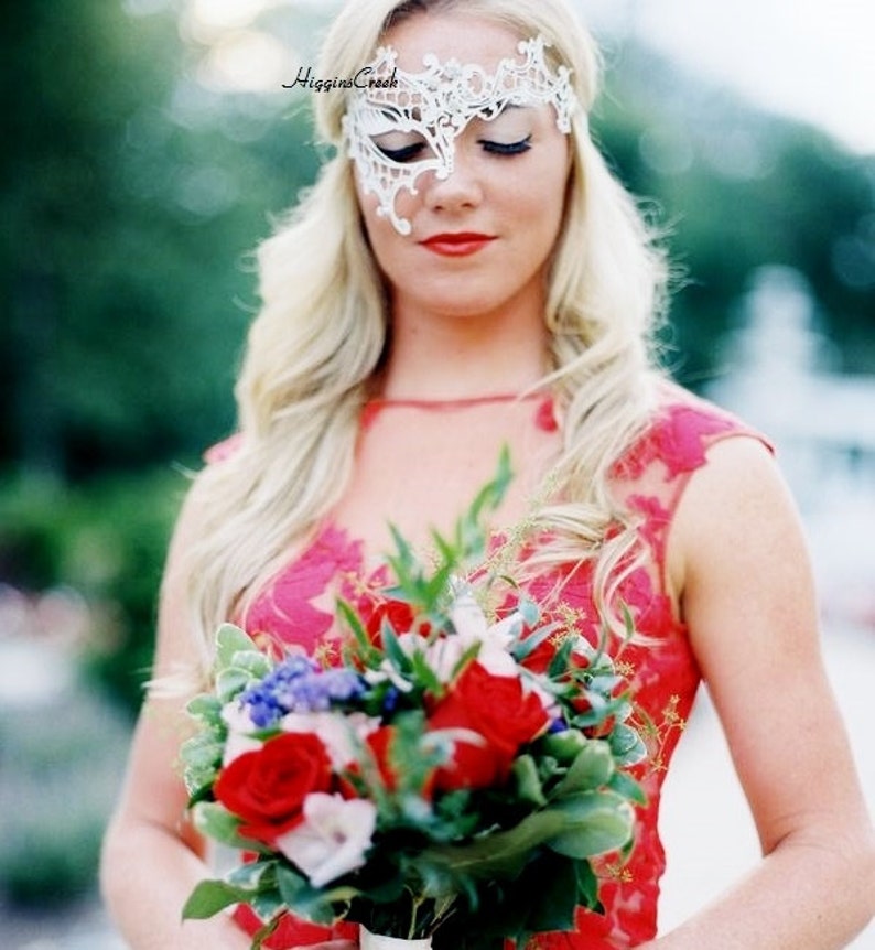 Masquerade Half Face Mask Halloween Metal Mask Asymmetric Mask - Etsy