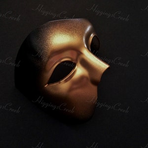 Mens Masquerade Mask, Red Phantom Mask, Mens Mask, Halloween Half Face ...