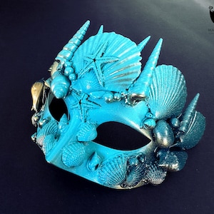 King Triton Masquerade Mask Merman Mask Masks Under the Sea, Princess ...