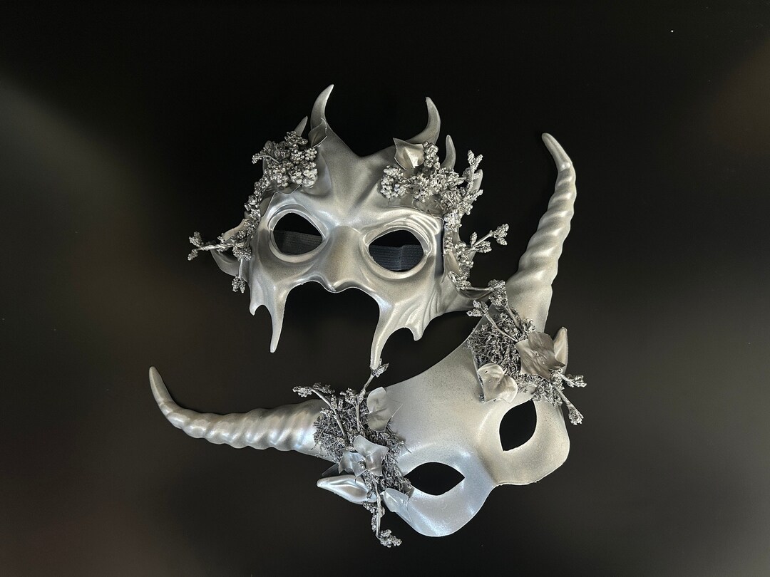 Silver Masquerade Mask Couples Masks Masquerade Party Ball Mask ...