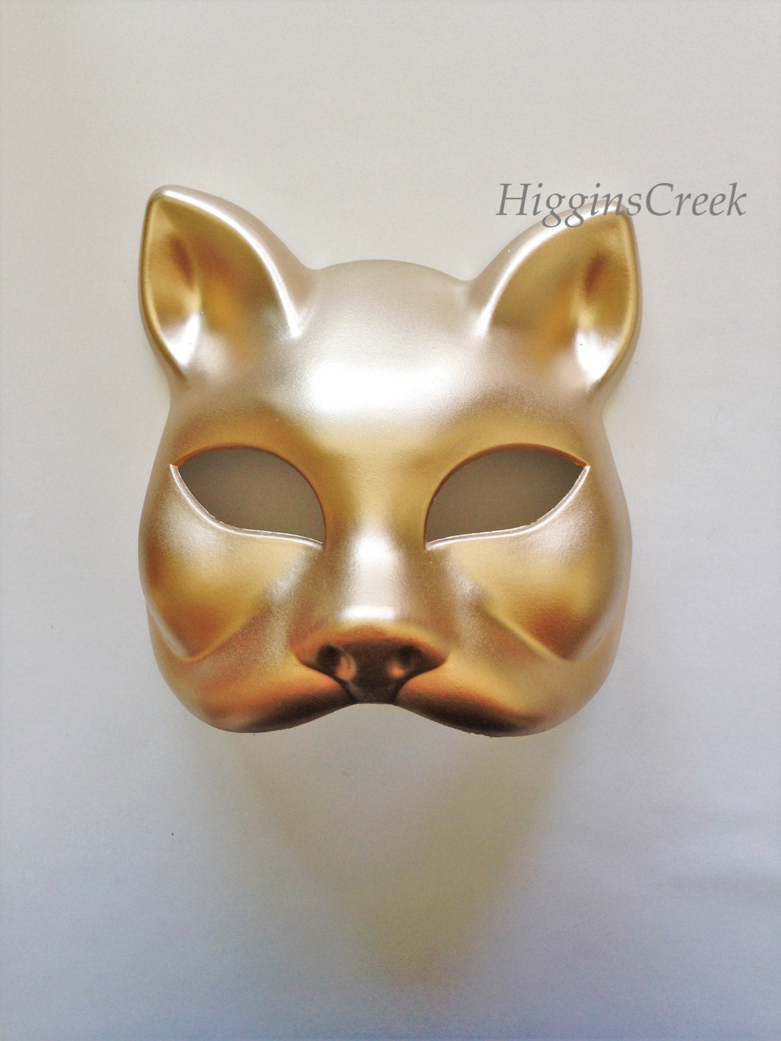 Gatto Gold Cat Masquerade Mask Cat Venetian Mask Costume - Etsy