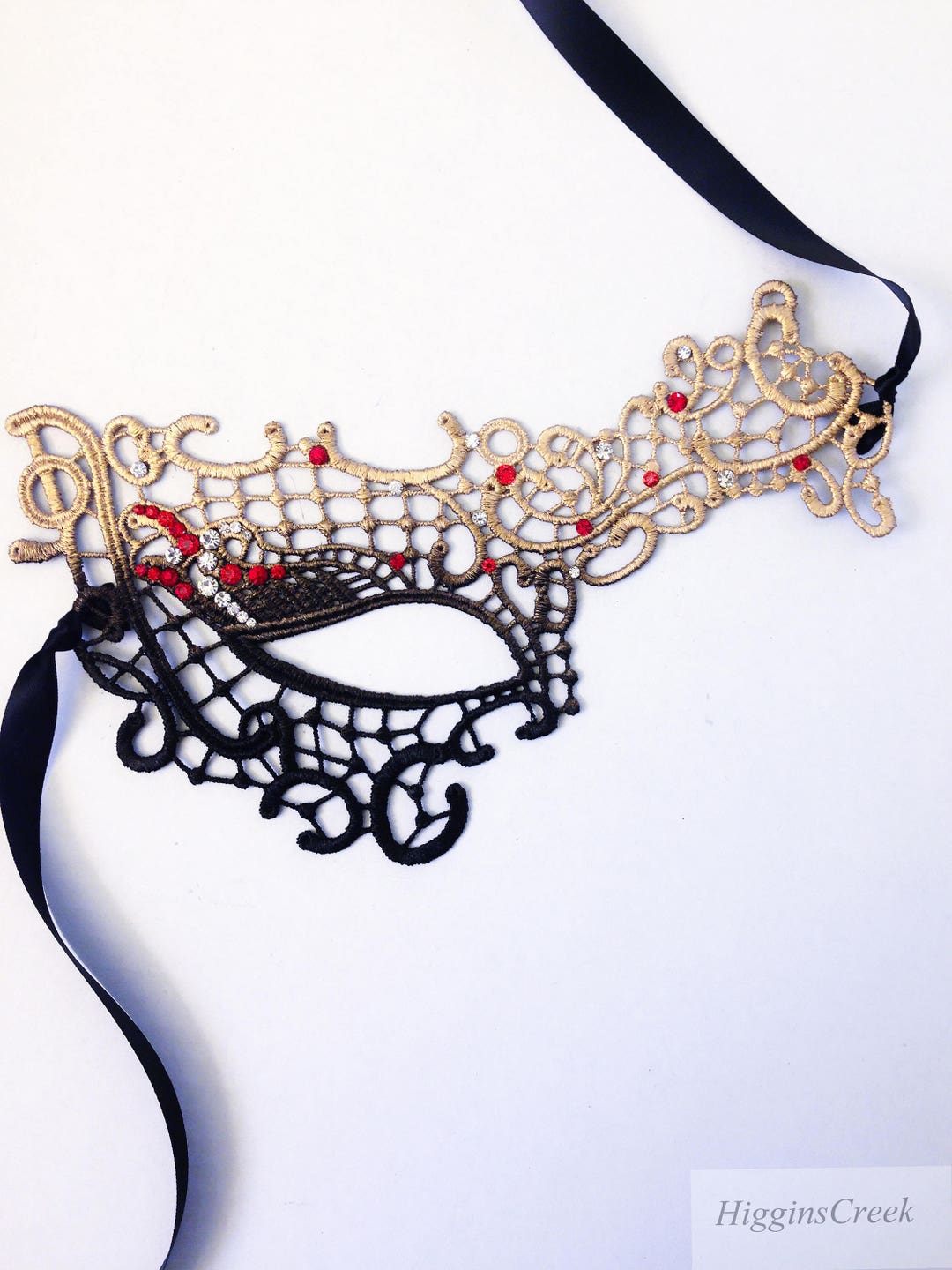 Black Lace Mask Ladies Masquerade Mask Simple Halloween Masks for Women ...