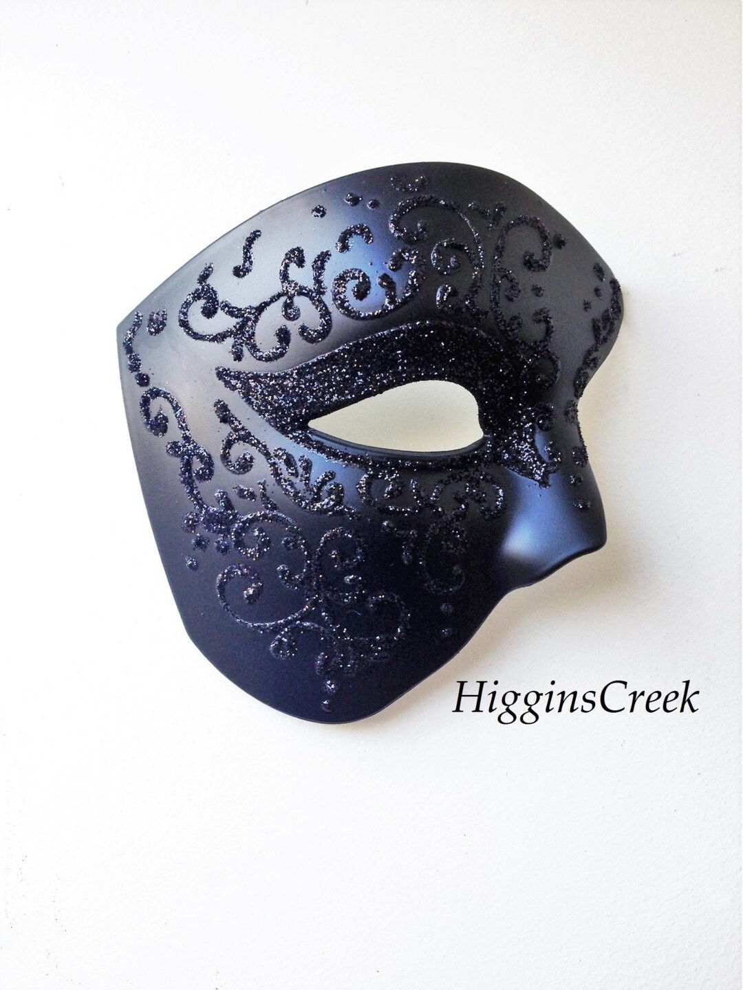 Black Grooms Mask, Black Wedding Masquerade Mask, Wedding Party Mask ...