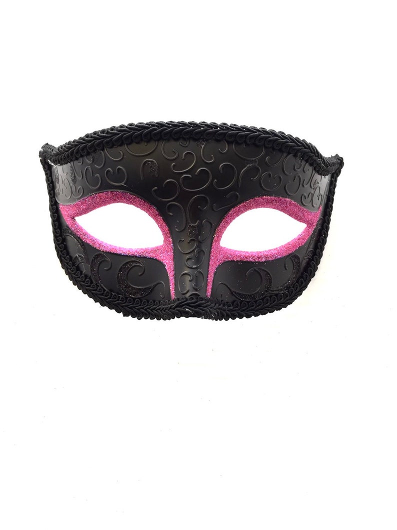 Pink Glitter Eye Mens Masquerade Ball Mask - Etsy