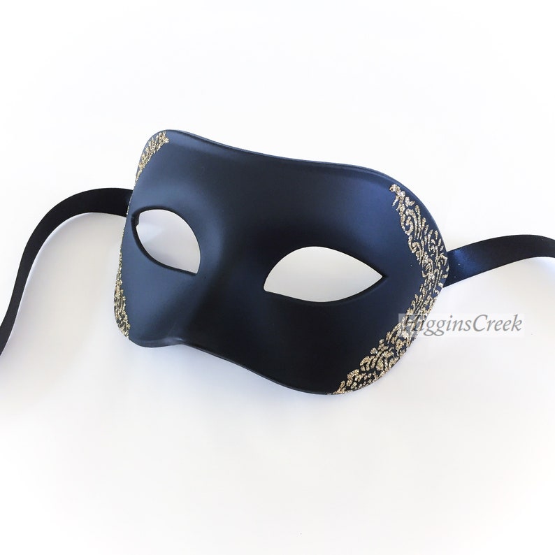 Elegant Mens Masquerade Mask, Custom Mens Venetian Mask, Black Tie ...