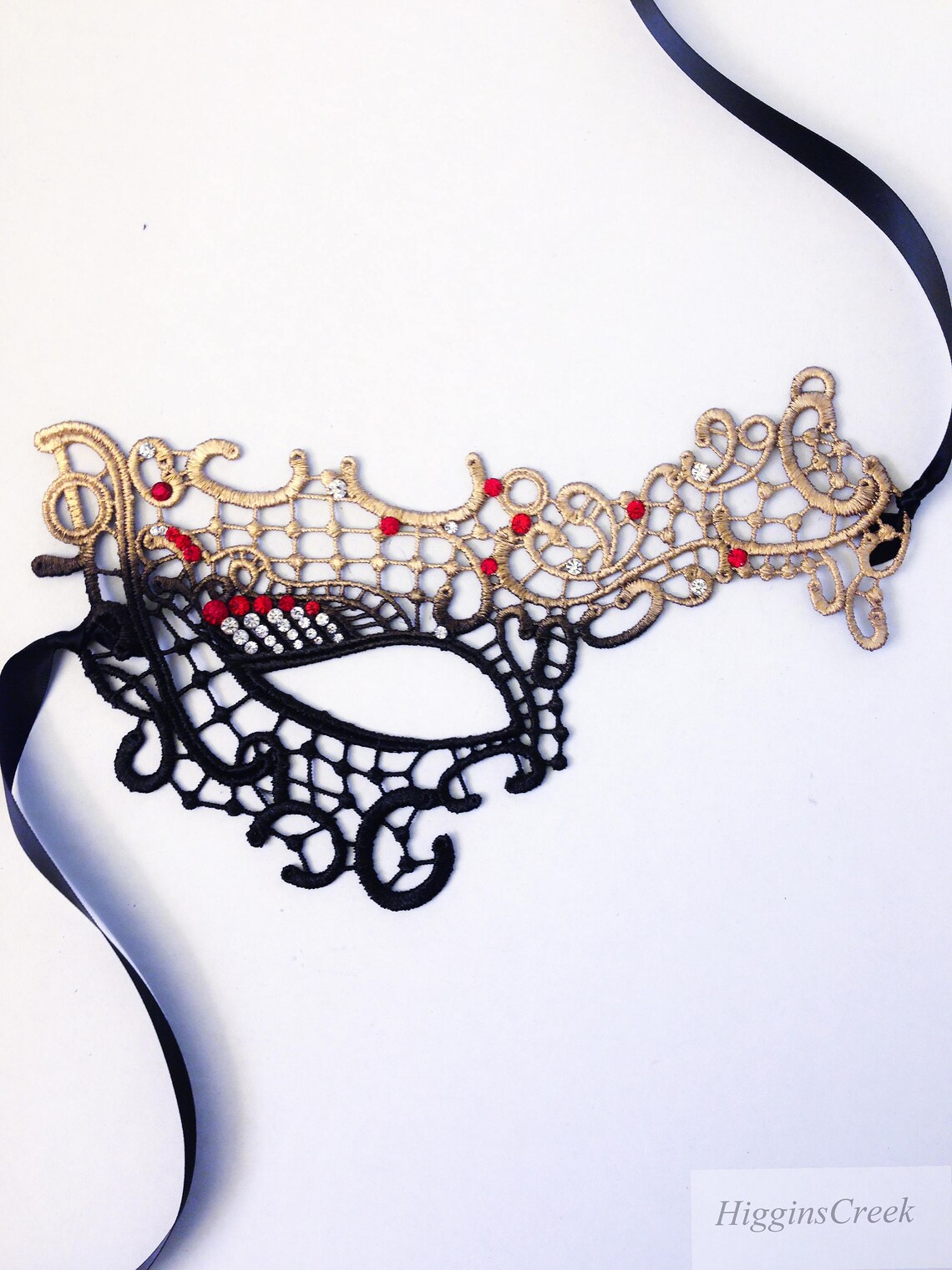 Black Lace Mask Ladies Masquerade Mask Simple Halloween Masks for Women ...