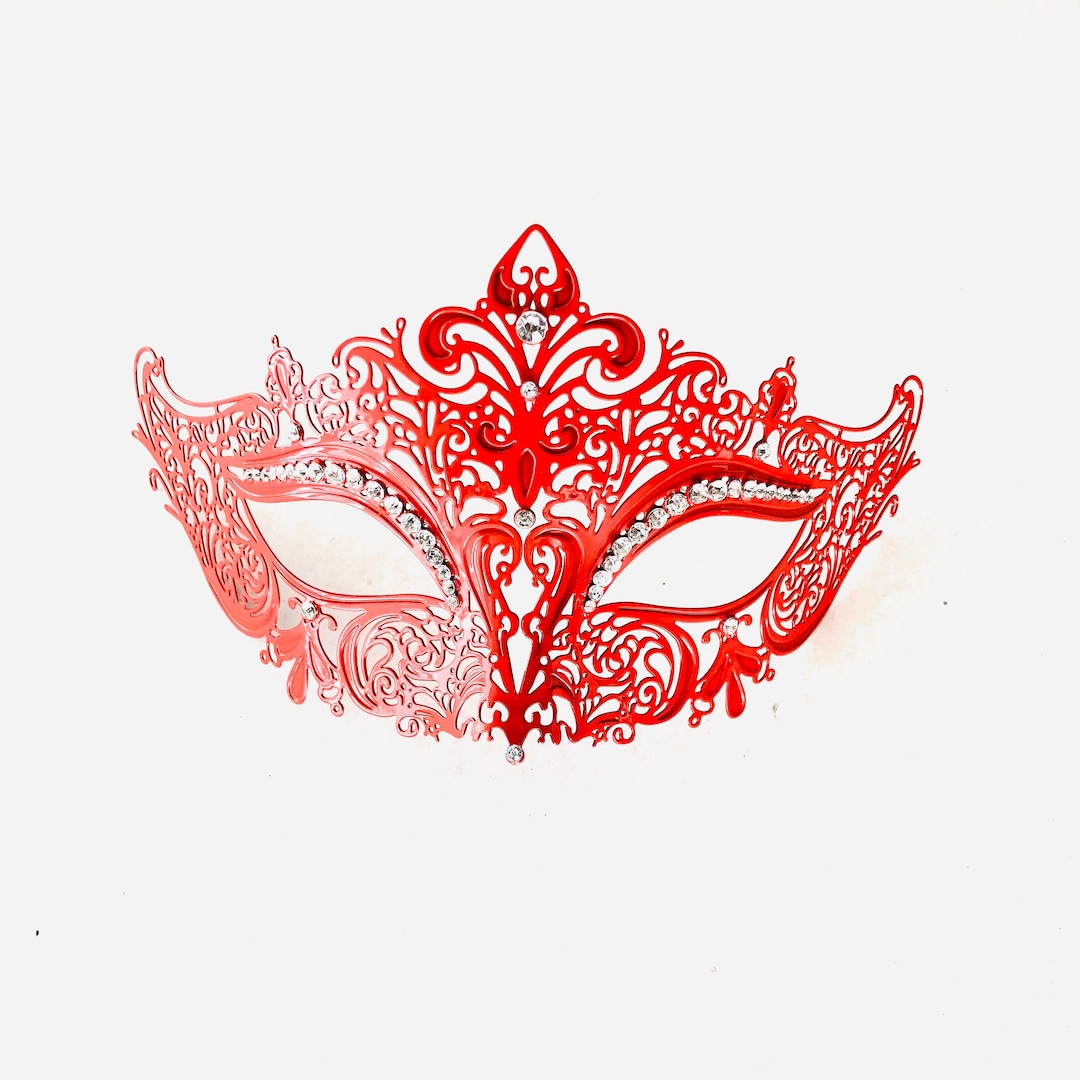 Red Masquerade Mask for Christmas Masquerade Party Costume Party Mask W ...