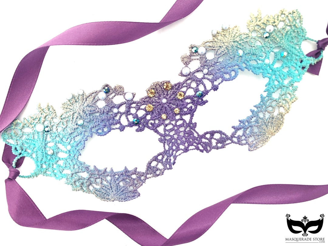 Mermaid Masquerade Mask Princess Mask Pearl Mask Womens - Etsy