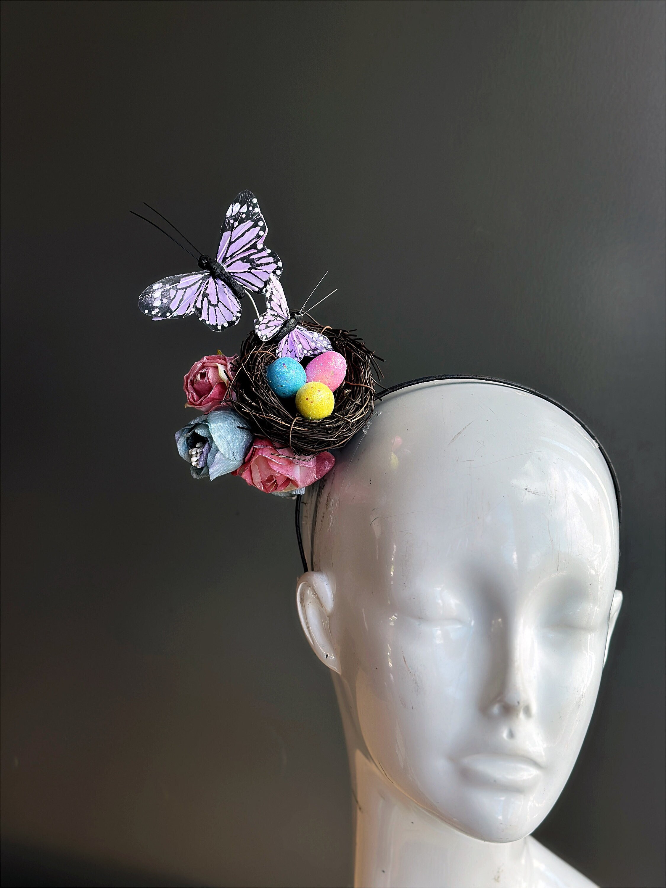 Easter Basket Headband - Bird Nest Hat - Easter Egg Hunt - Butterfly ...