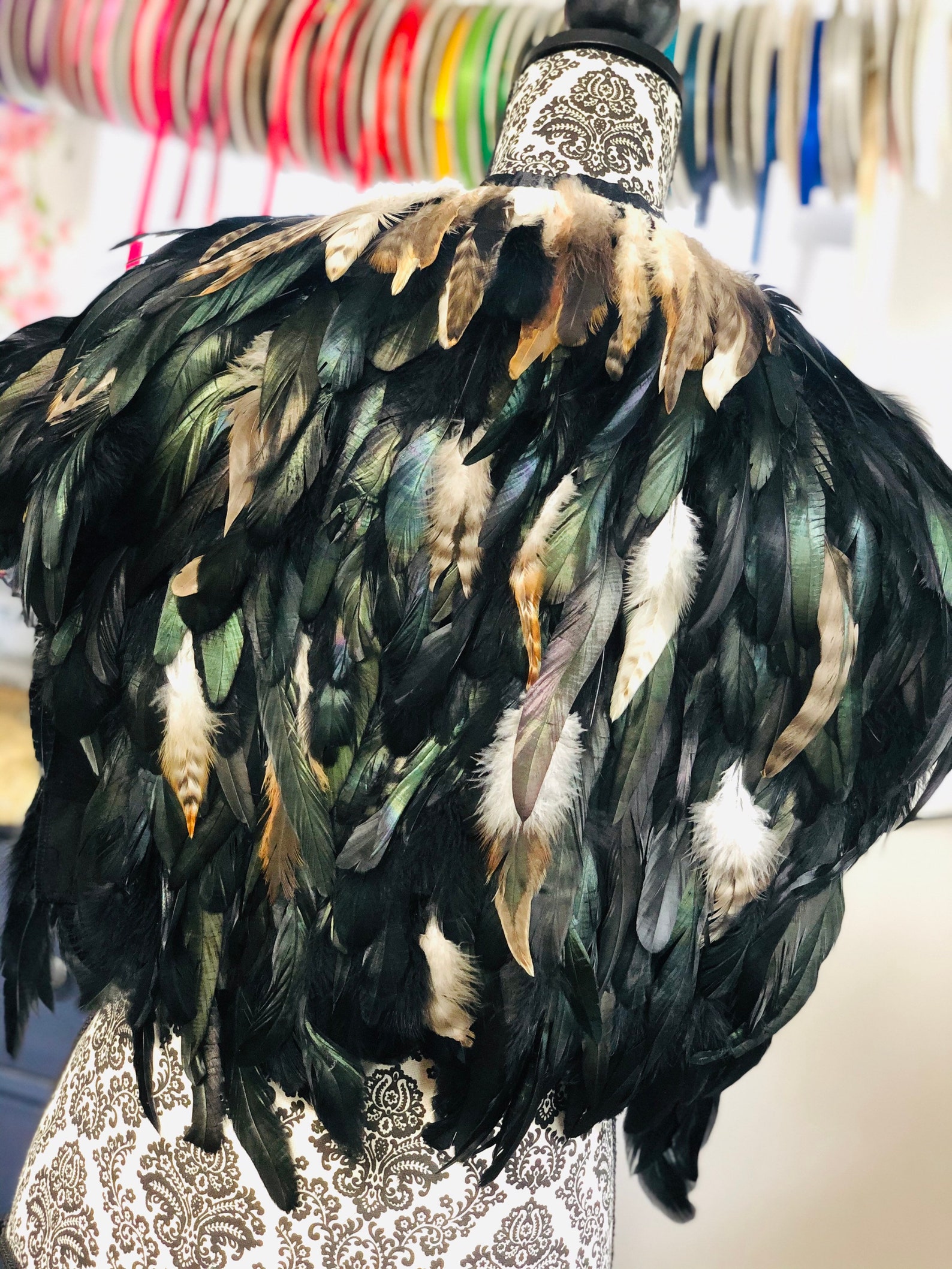 Shoulder Cape Feather Mantle Witch Cape Viking Warrior Cape - Etsy