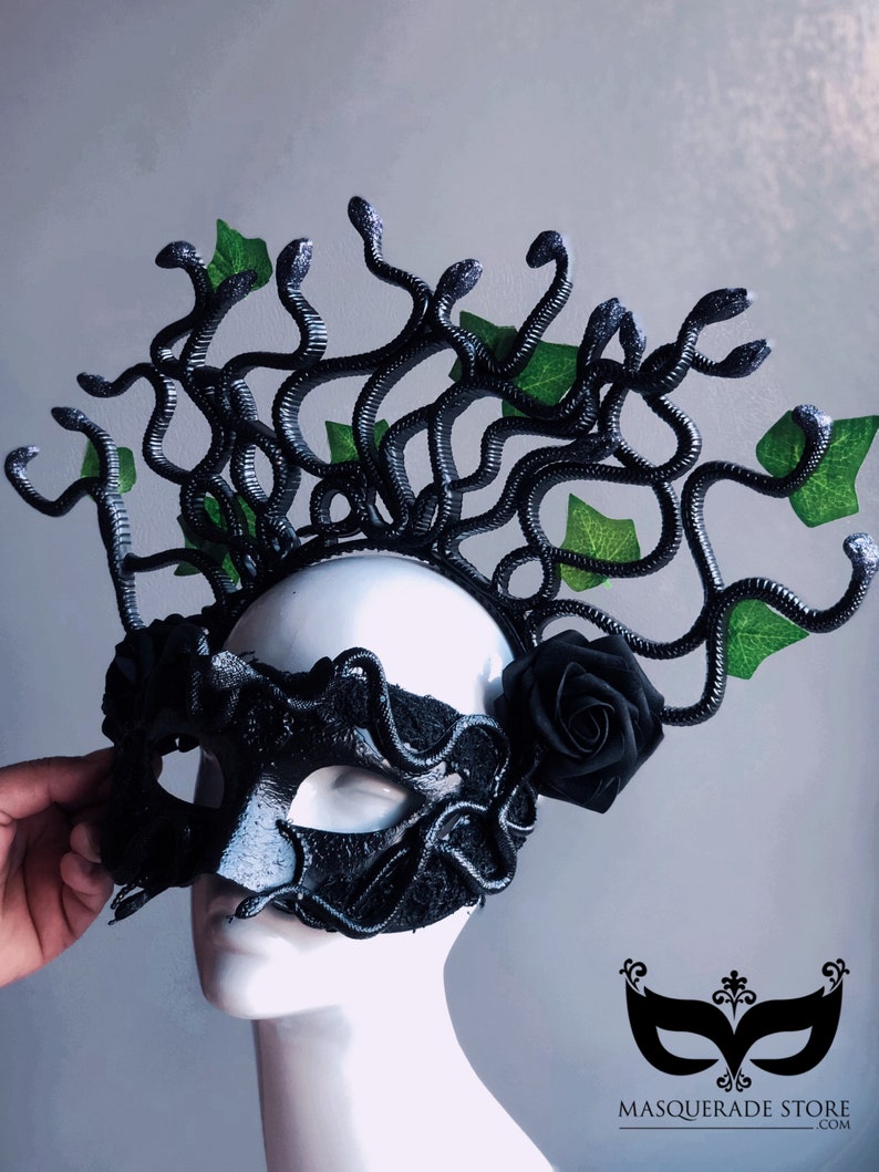 Masquerade Mask Medusa Mask Halloween Mask Medusa Decor Snake - Etsy