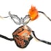 Burnt Orange Masquerade Mask Set Couples Masquerade Party Masks His and ...