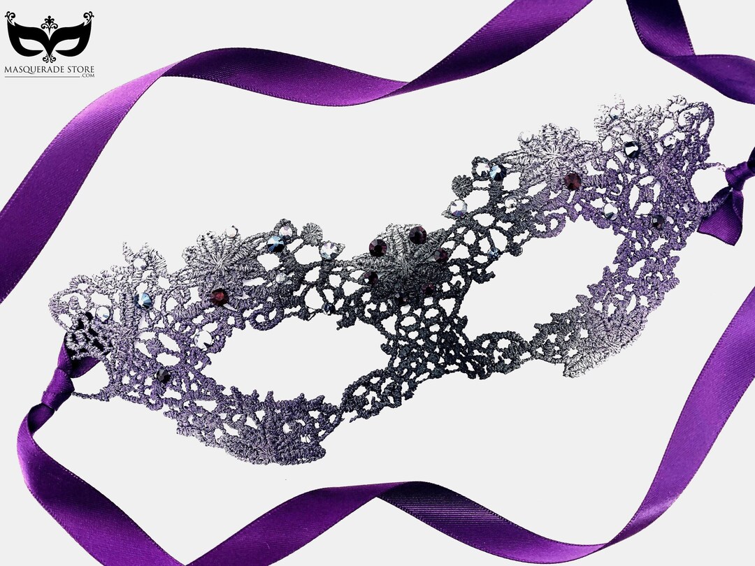 Purple Sea Witch Masquerade Mask, Masquerade Ball, Masquerade Party ...