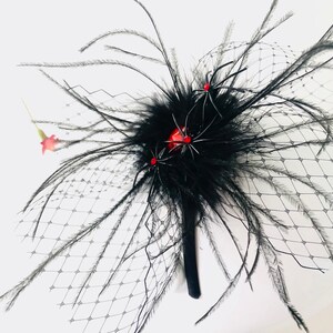 Black Widow Halloween Headpiece Spider Web Headdress Halloween ...