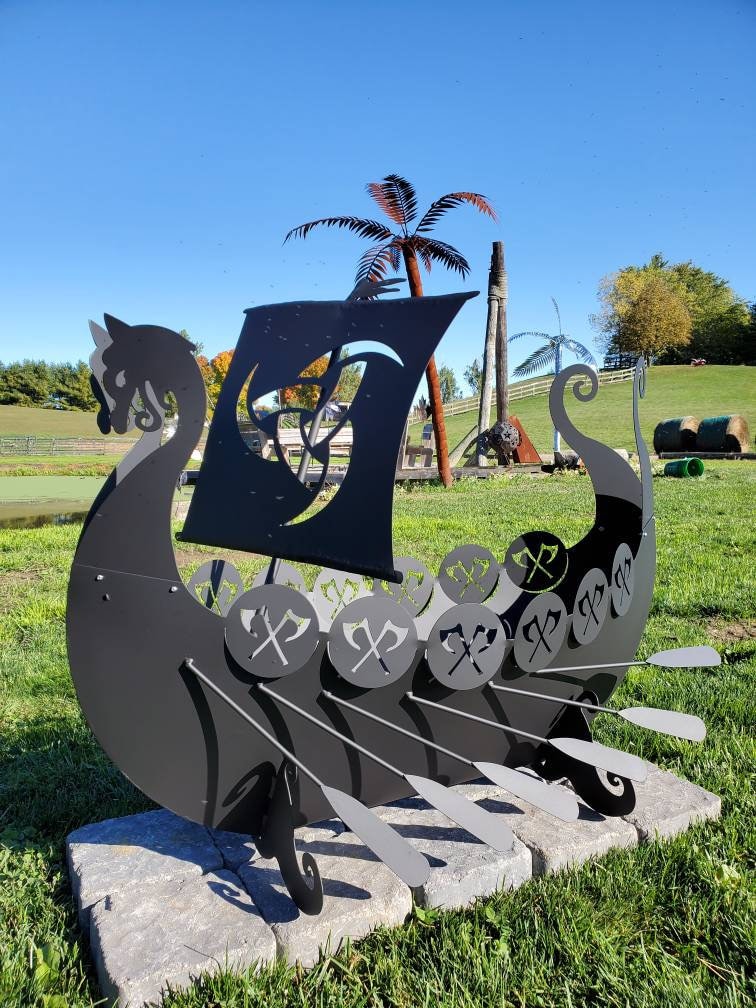 Viking Ship Fire Pit - Etsy