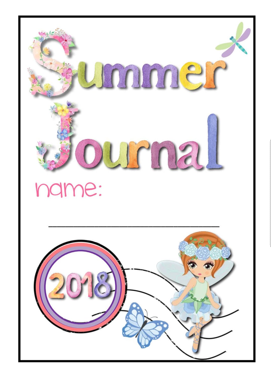 Flowers, Fairies and Unicorns Vacation Journal/children's Summer ...