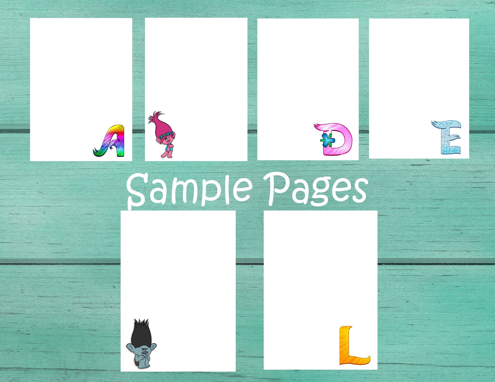 Trolls Summer Guided Journal/ Vacation Journal/children's Summer ...