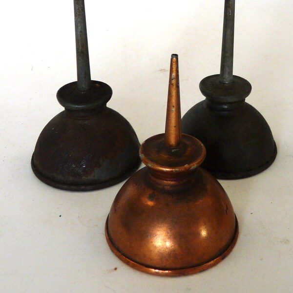 Antique Copper Oil Cans - Etsy