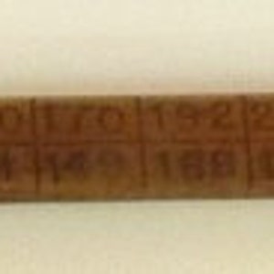 Antique Lumber Board Log Rule Measure Stick NH Eaton Norton Primitive ...