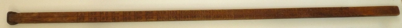 Antique Lumber Board Log Rule Measure Stick NH Eaton Norton Primitive ...