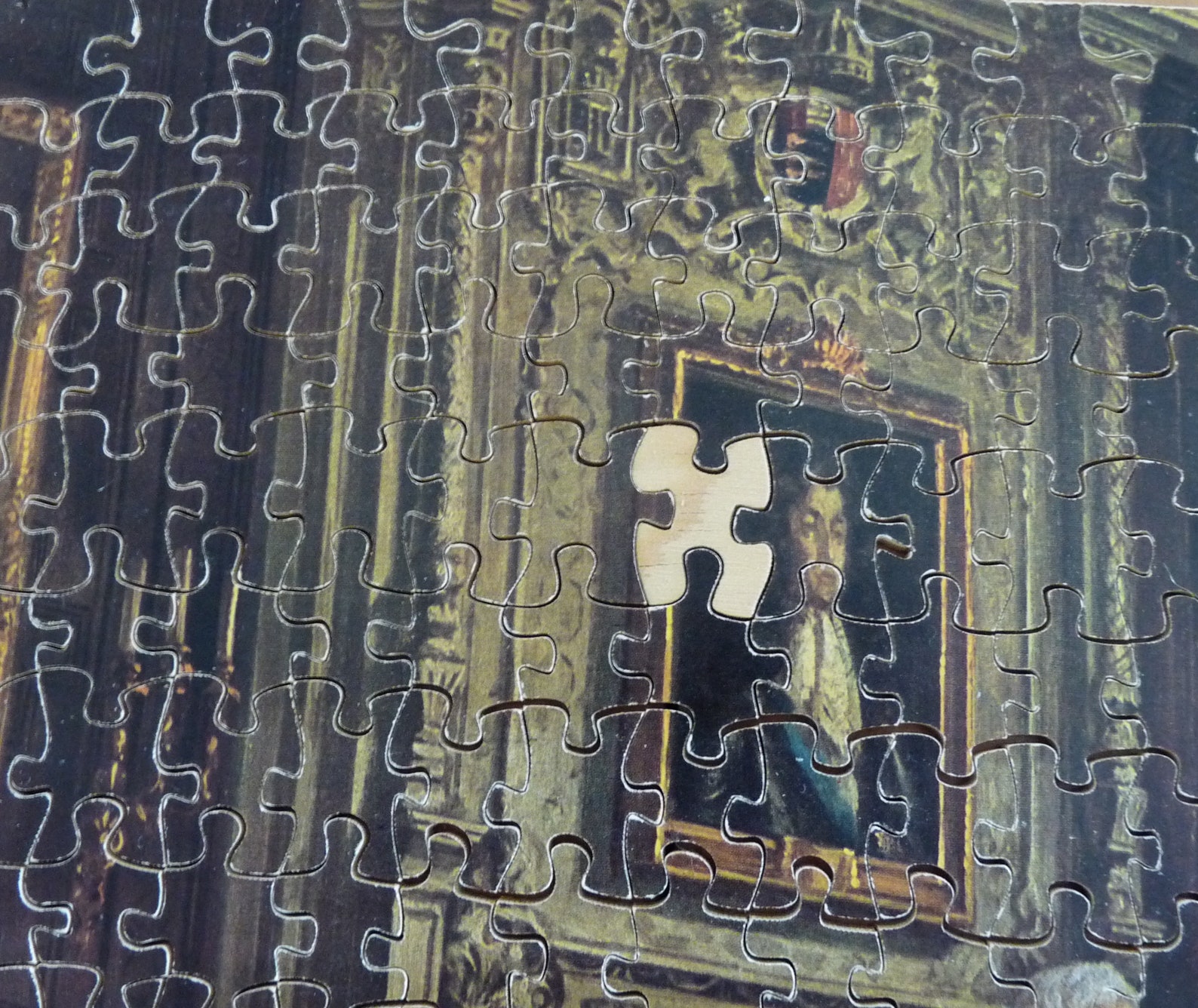 Kingsbridge Atlantic Antique Vintage Wooden Hand Cut Jigsaw Puzzle Box ...