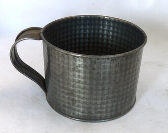 Vintage Tin Cup - Etsy