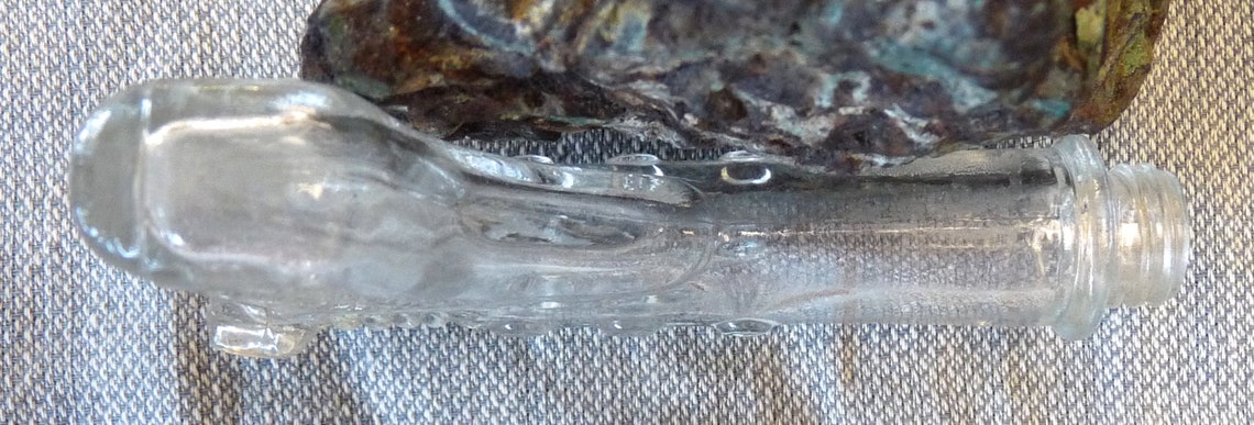 Antique Vintage Glass Pistol Candy Container Gun Collectible ...