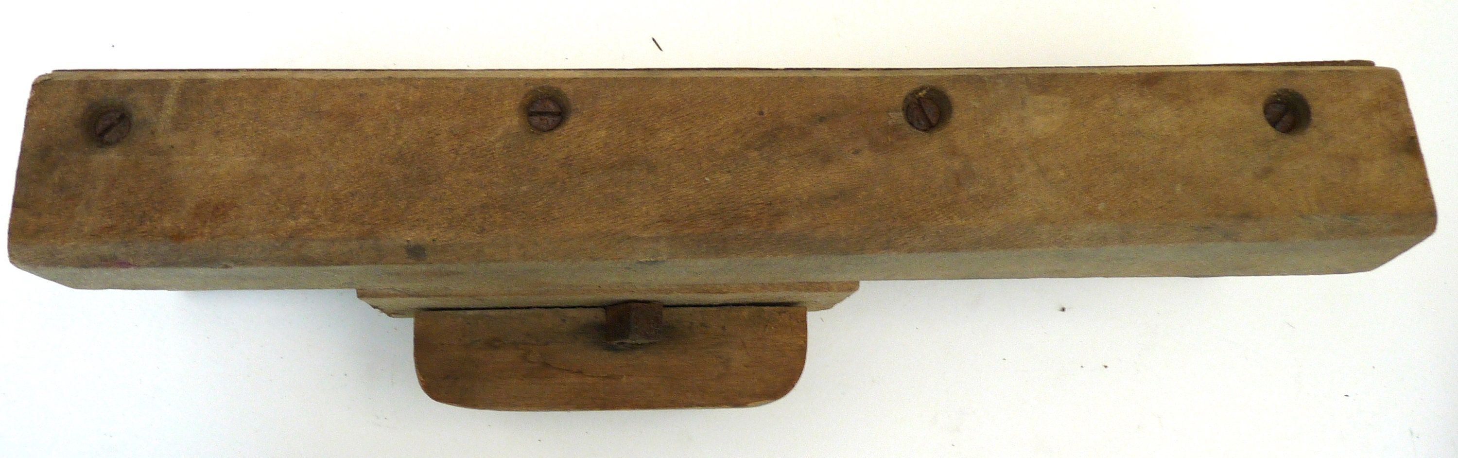 Antique Hand Crafted Adjustable Bench Stop Vise Tool Carving Carpentry ...