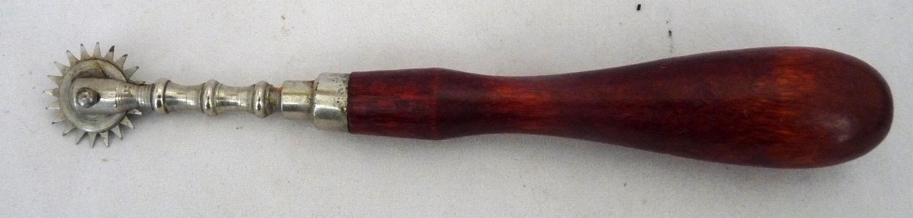 Antique Victorian Sewing Tracing Wheel Marker Needle Punch Pattern Wood ...