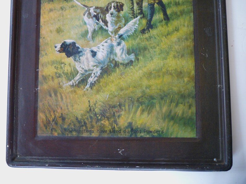 Dupont 1904 Tin Advertising Metal Sign OSTHAUS Hunter Dog 1904 | Etsy