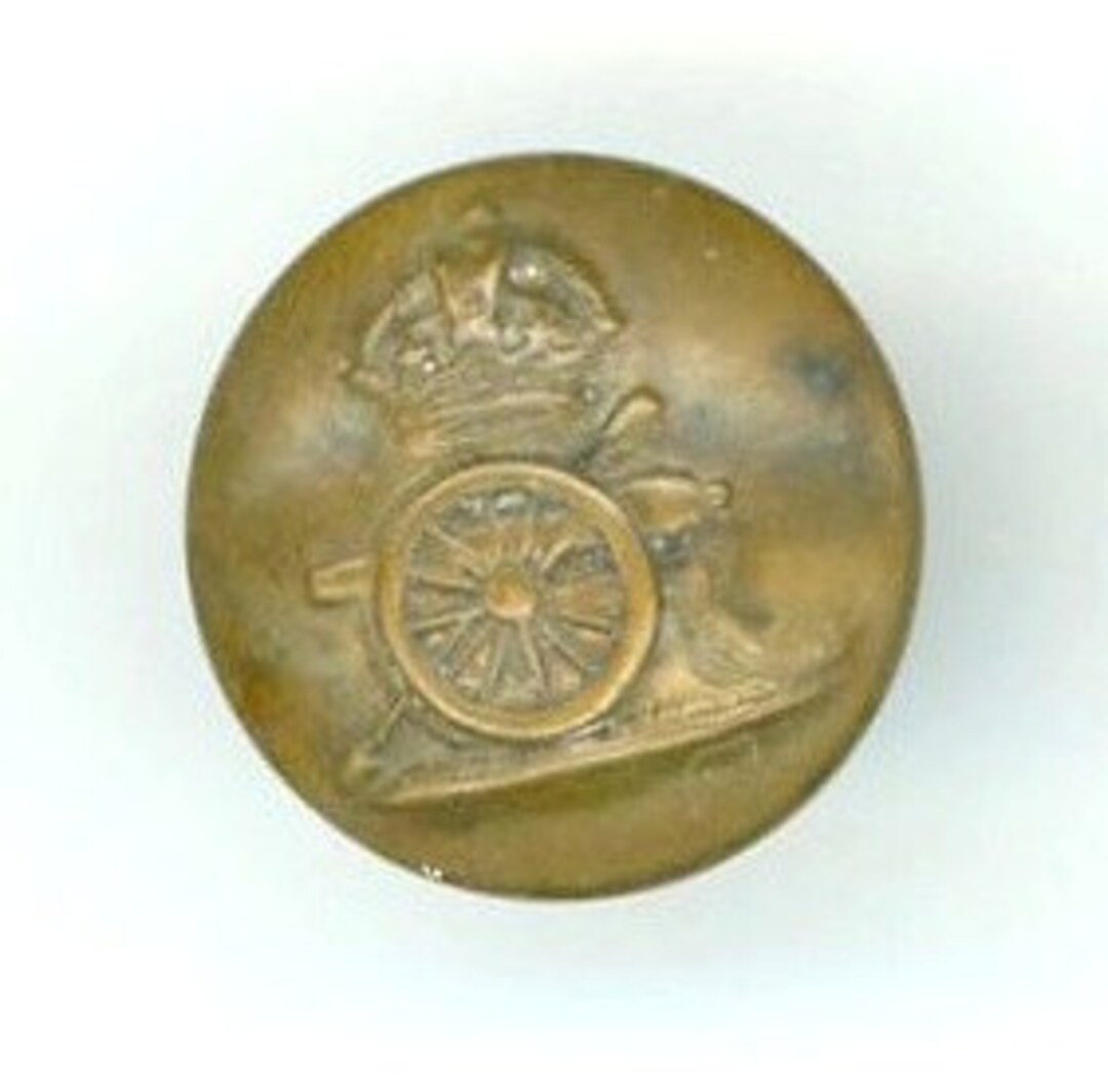 Royal Horse Artillery British Military Brass Button Uniform Sewing 1873 ...
