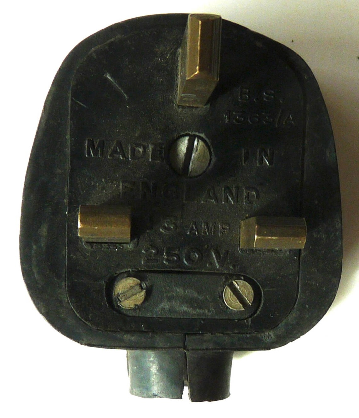 Duraplug Electric Three Prong Outlet Plug Antique Vintage England 1900 ...