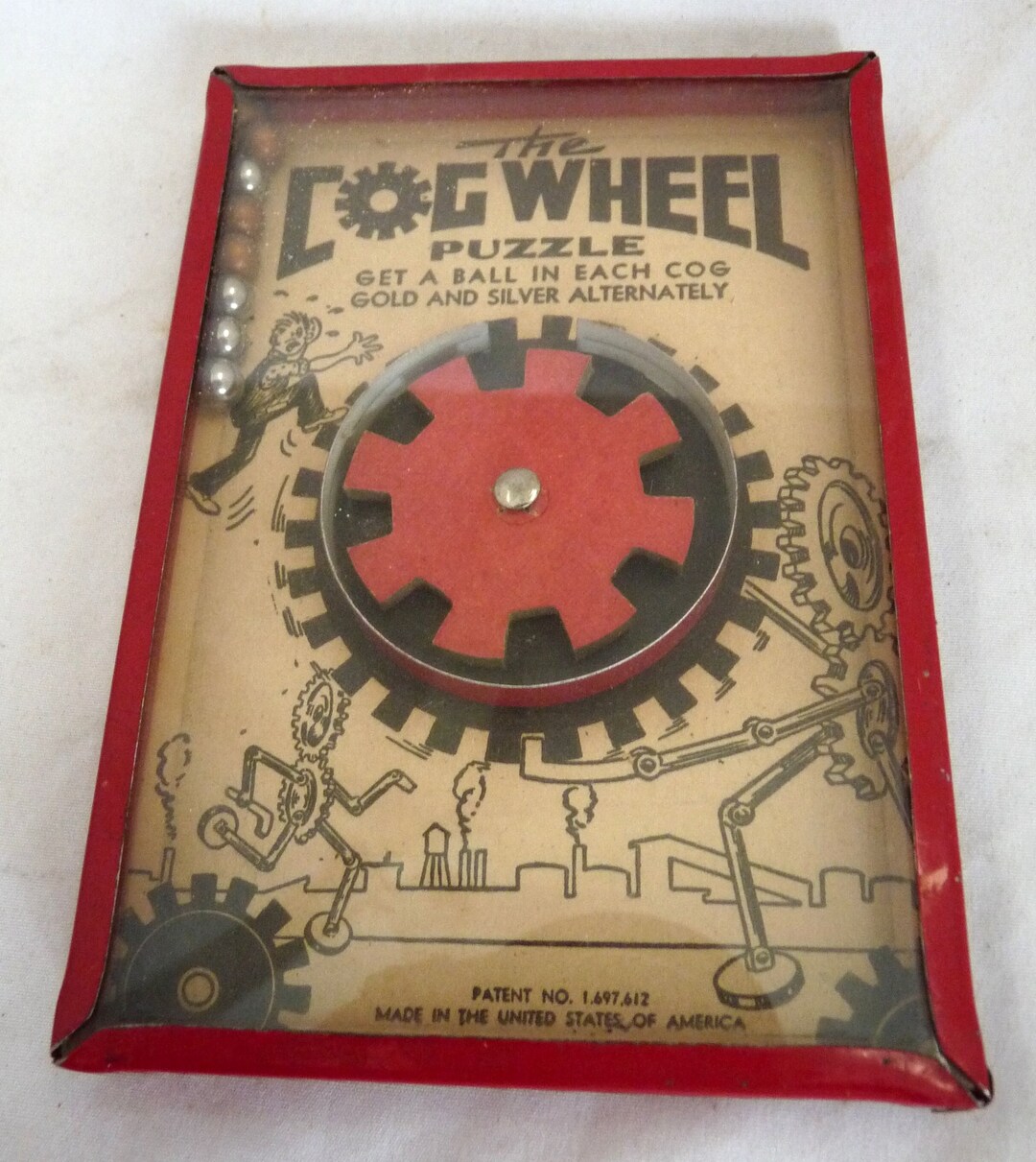 Antique Cogwheel Puzzle Toy Dexterity Game Children Vintage - Etsy