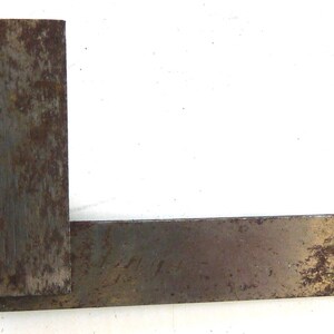 Antique Small Steel Square Measuring Tool Leather Working Metal Crafts ...
