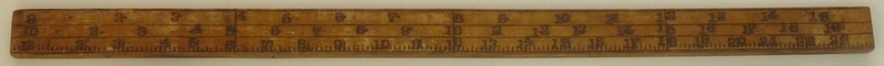 Vintage Lumber Board Rule Scale Stick Tool Antique Primitive Measure - Etsy