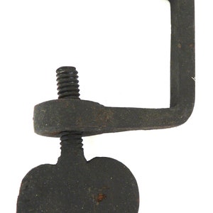 Antique Primitive Blacksmith Hand Forged C Clamp Tool Heart - Etsy