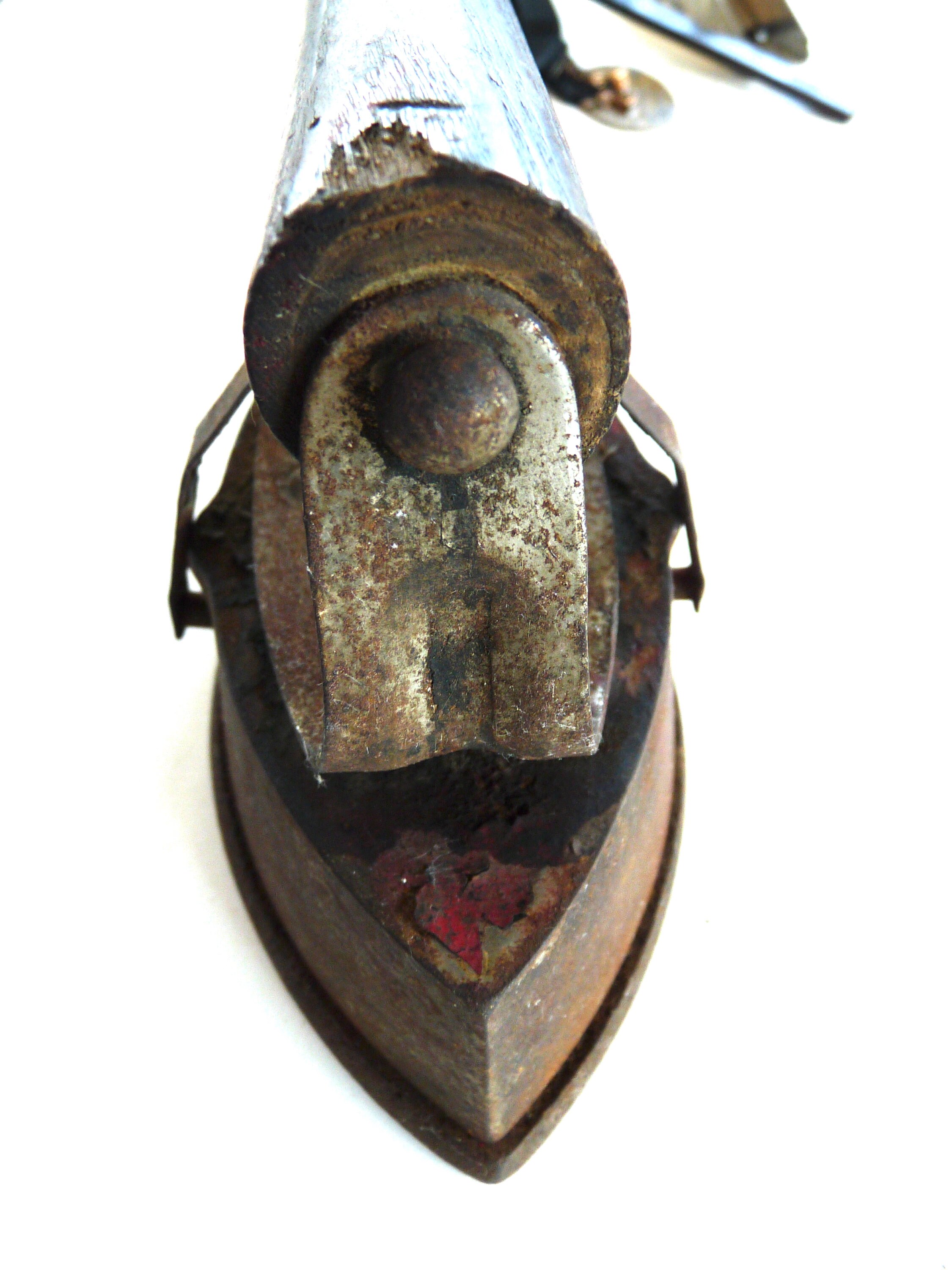 Antique 12-5 Sad Iron Cast Iron Vintage Laundry Clothes Kitchen ...