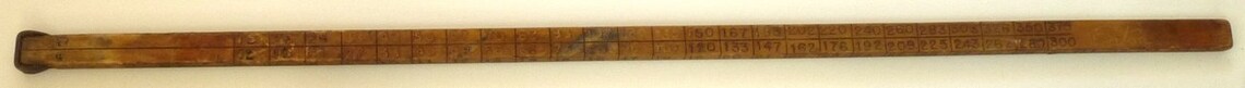 Antique Lumber Board Log Rule Measure Stick NH Eaton Norton Primitive ...