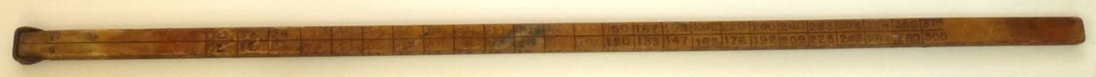 Antique Lumber Board Log Rule Measure Stick NH Eaton Norton Primitive ...