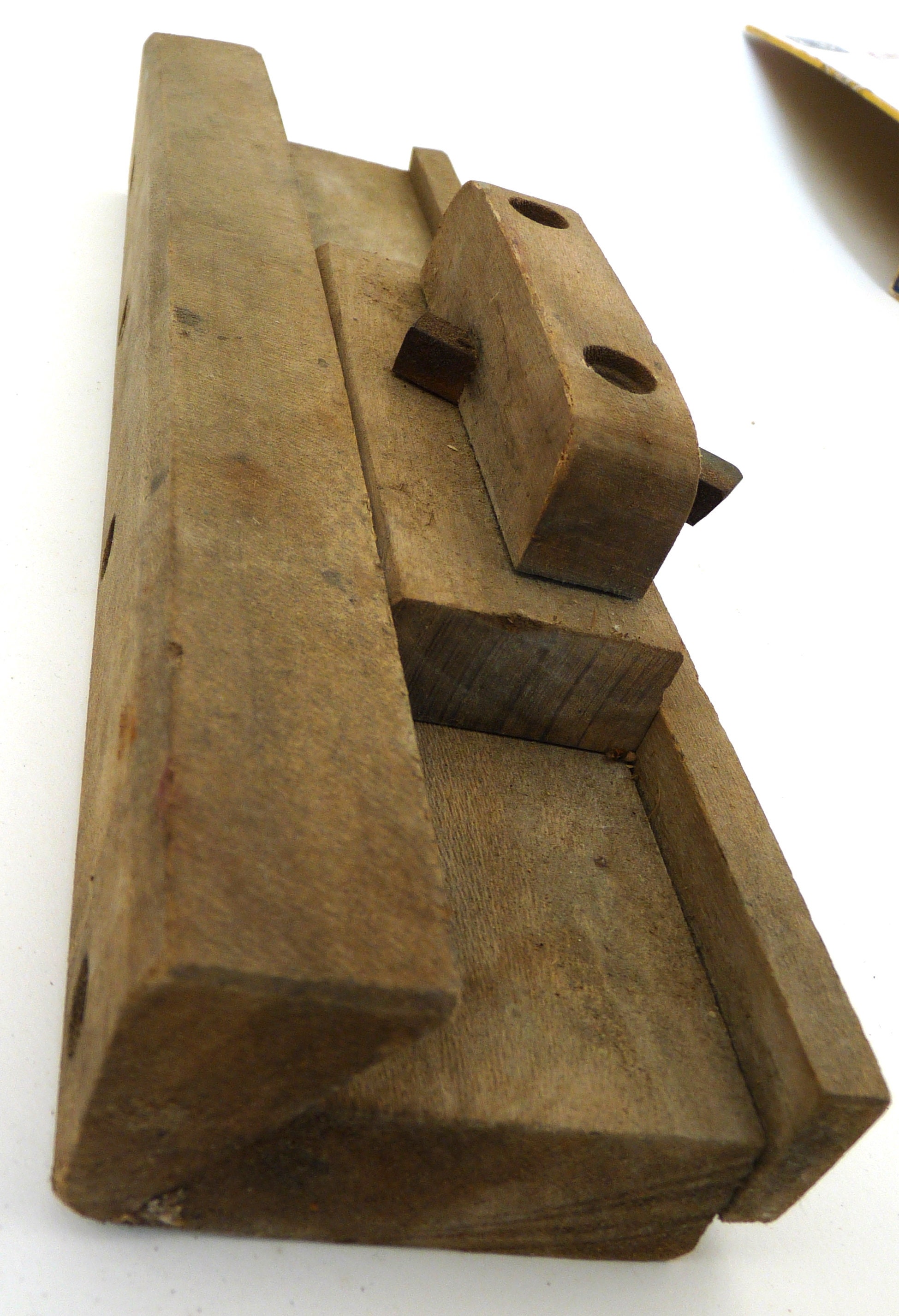 Antique Hand Crafted Adjustable Bench Stop Vise Tool Carving Carpentry ...