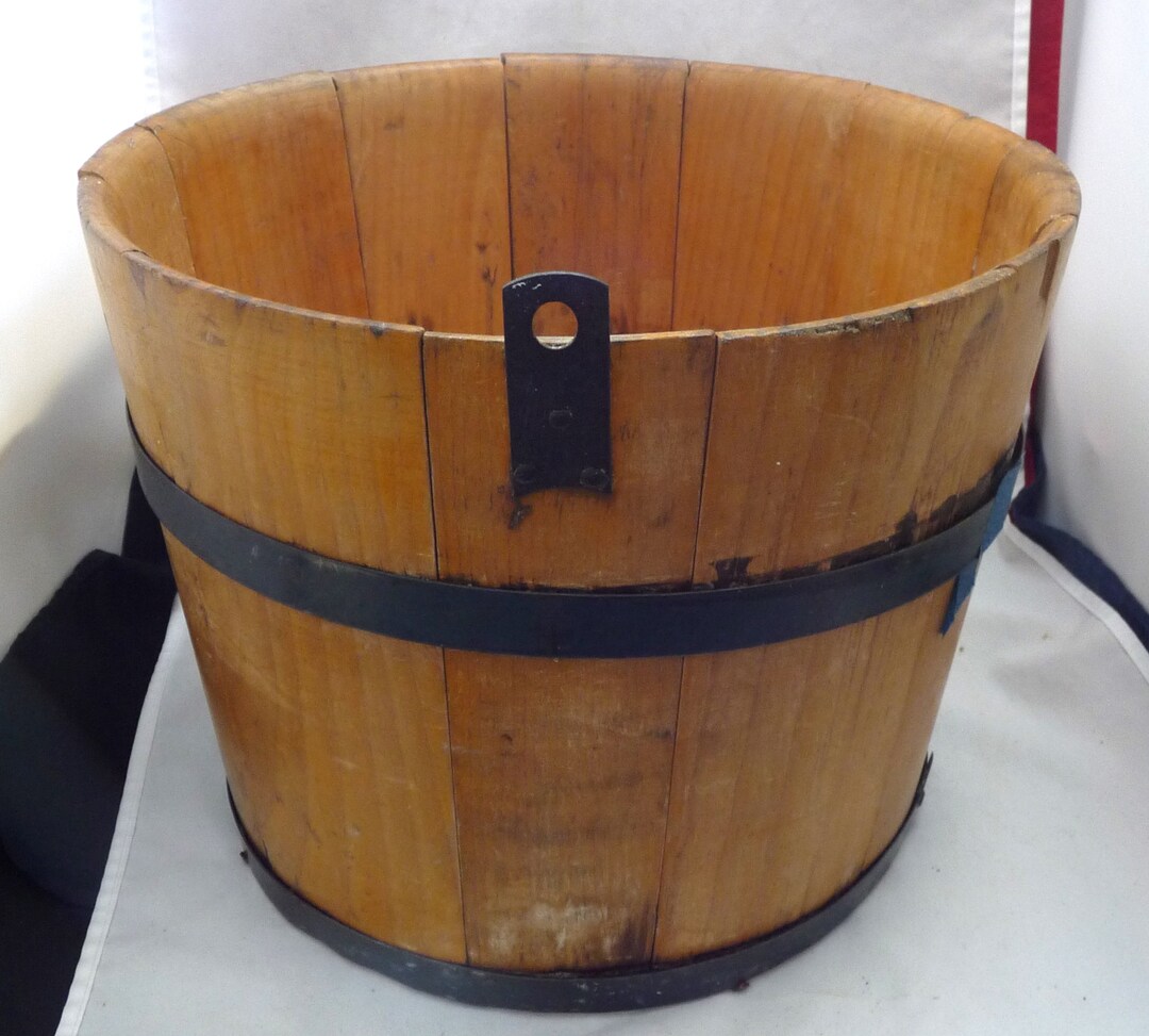 Antique Primitive Shaker Maple Syrup Sap Bucket Enfield NH Hand Worked ...