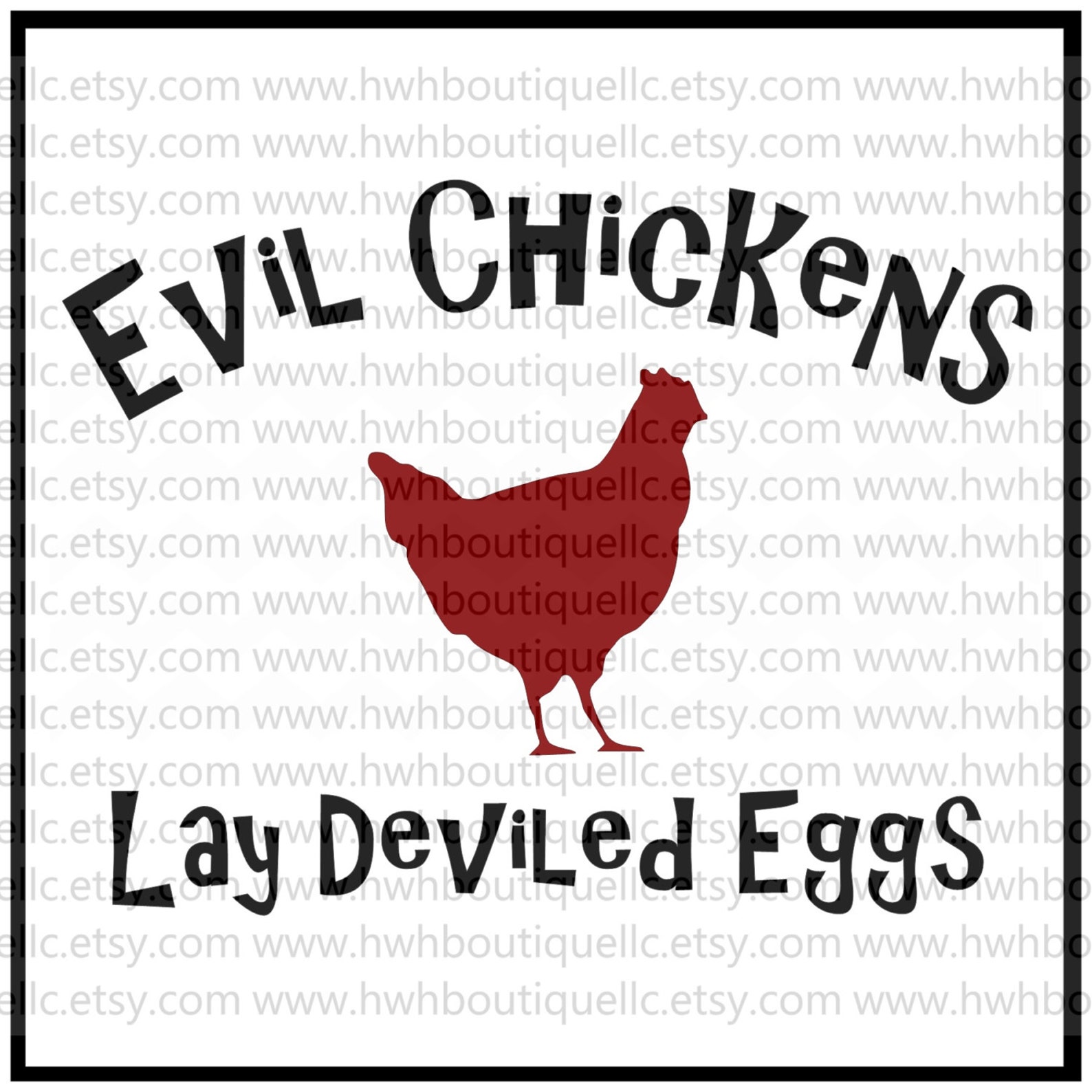 Evil Chickens Lay Deviled Eggs Cut Files for Cutting Machines SVG, PDF ...