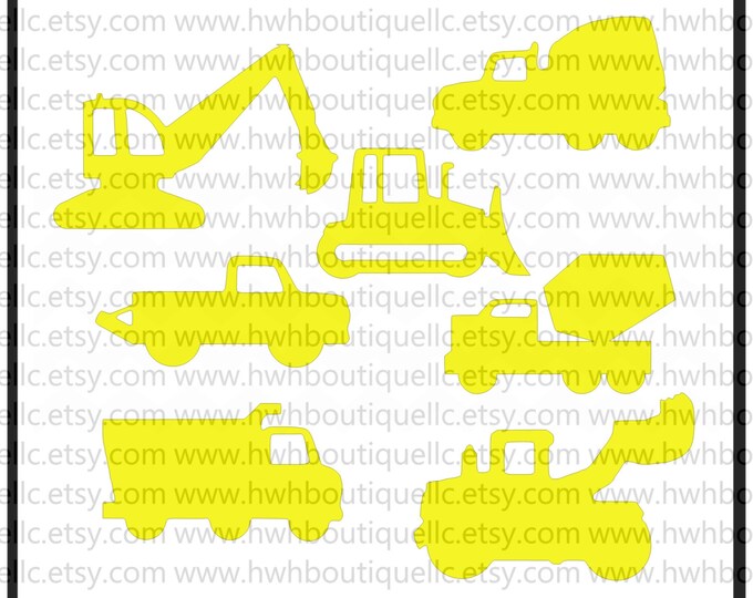 Construction - SVG /DFX Cut Files - Cutting Machine Files - Svg, Pdf ...