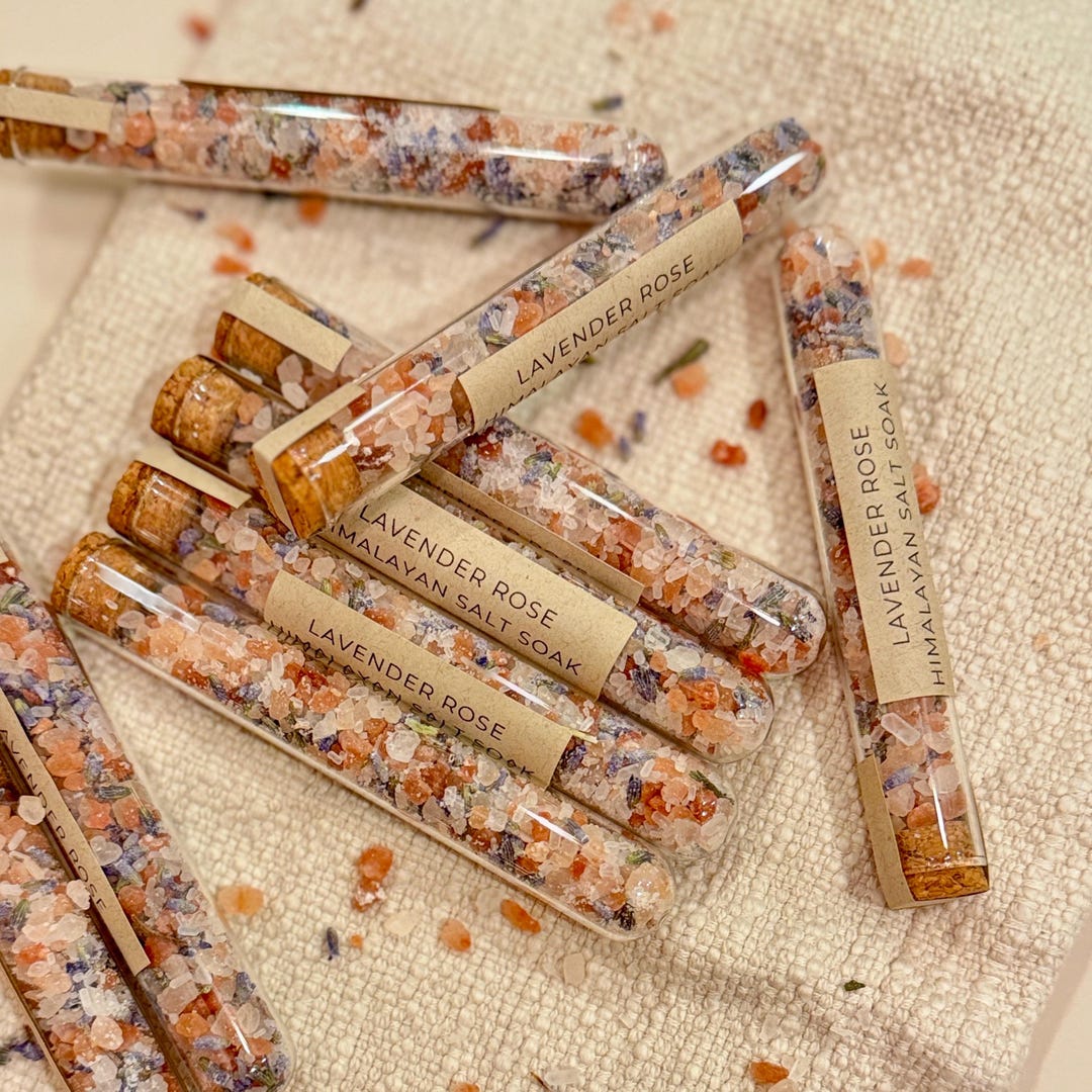 Lavender-rose Himalayan Salts (bath Soak) - Etsy