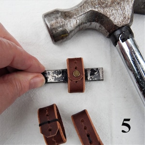 Handmade Leather Belt Loops Replacement Kit: Black, Brown, Tan - Etsy