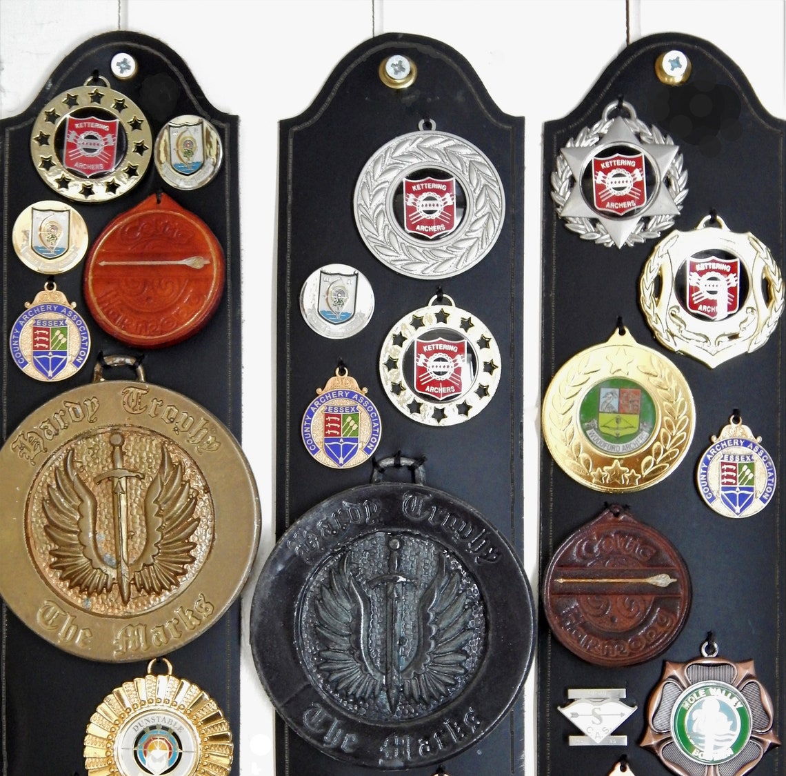 Leather Medal Hanger, Badge, Trophy, Pins, Awards Display, Handmade - Etsy