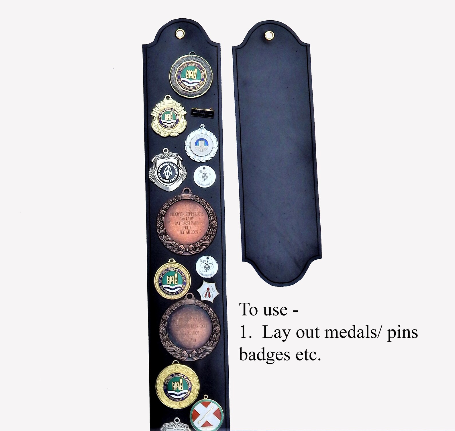 Leather Medal Hanger, Badge, Trophy, Pins, Awards Display, Handmade - Etsy