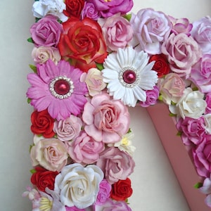 Custom Floral Letter Monogram - Paper Flower Initial in Your Color ...