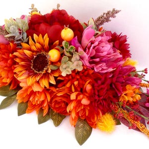 Fall Floral Centerpiece, Dining Table Centerpiece, Fall Centerpiece ...